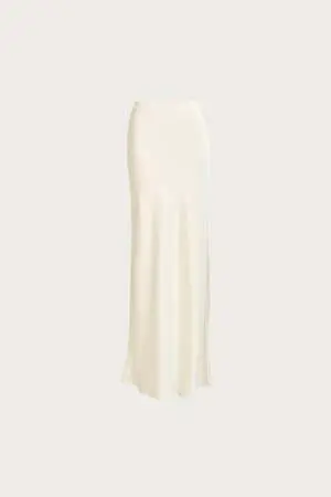 SAME Satin Maxi Skirt - Cream