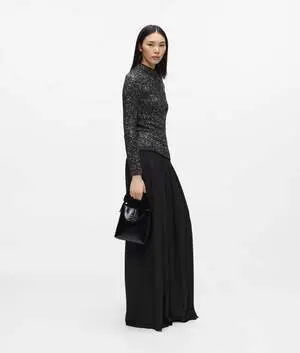 Karl Lagerfeld Pleated Wide-leg Pants