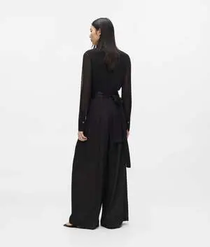 Karl Lagerfeld Pleated Polyester Jumpsuit