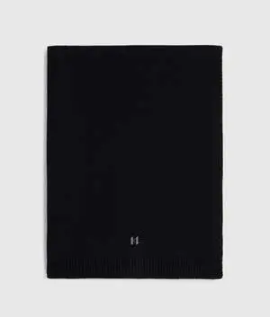 Karl Lagerfeld K/monogram Knit Scarf - Black