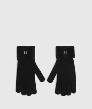 Karl Lagerfeld K/monogram Knit Gloves - Black