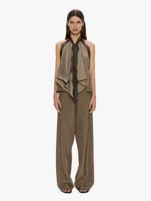 Christopher Esber Vera Split Lace Handkerchief Top