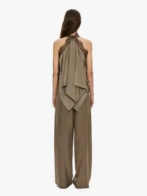 Christopher Esber Vera Split Lace Handkerchief Top