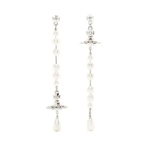 VIVIENNE WESTWOOD Pearl Drop Earrings - Silver