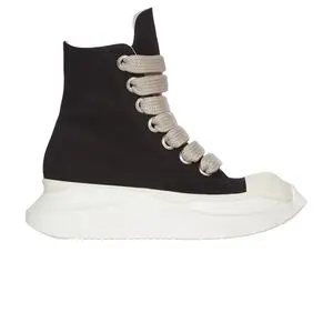 Rick Owens Jumbo Lace High Abstract Milk - Black