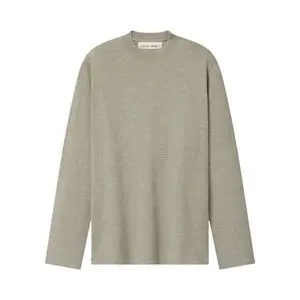 Fear Of God Tri-blend Classic Fit Long Sleeve Tee 'seal Heather - Grey