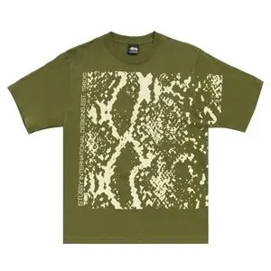 StÜssy Snakeskin Tee 'olive - Green