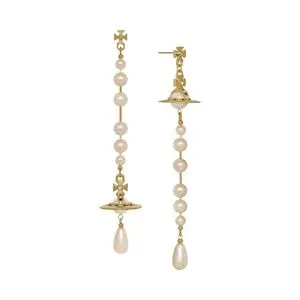 VIVIENNE WESTWOOD Broken Pearl Drop Earrings