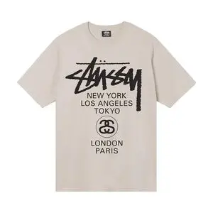 StÜssy World Tour Tee 'smoke - Grey