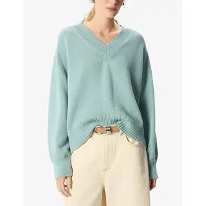 Whistles V-neck Relaxed-fit Cotton Jumper