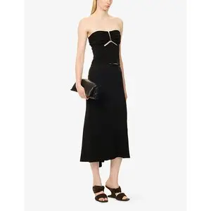 Rick Owens Bias A-line Midi Skirt