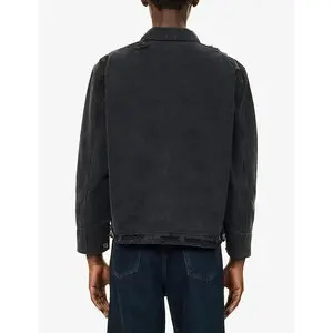 BASKETCASE Distressed Cotton Denim Jacket
