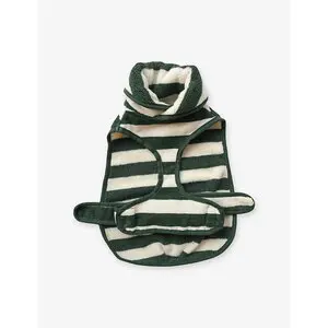 BY TEDDY X Lil Luv Dog Small Striped Drying Robe