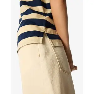 Whistles Wide Stripe-print Cotton T-shirt