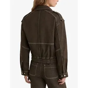 REISS Blair Relaxed-fit Stretch-denim Jacket