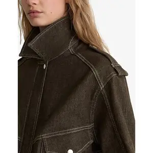 REISS Blair Relaxed-fit Stretch-denim Jacket