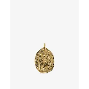 Monica Vinader St Christopher 18ct Yellow- Vermeil Pendant