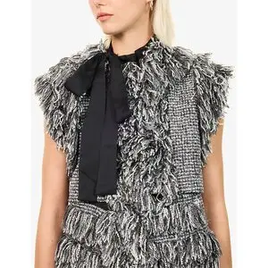 Sacai Tweed Wool-blend Vest
