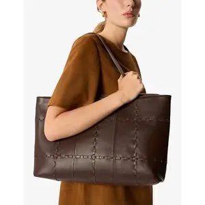 Whistles Whipstitch Leather Tote Bag
