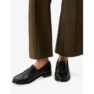 Whistles Manny Leather Loafers
