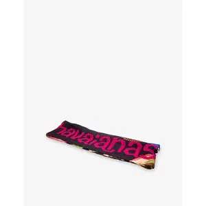Havaianas Canga Tropicalia Vibes Ii Beach Towel - Black