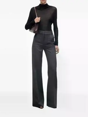 Victoria Beckham Patch-pocket Wide-leg Trousers
