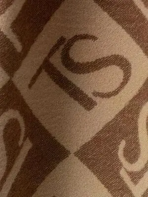 TWINSET Monogram-pattern Fringed Scarf