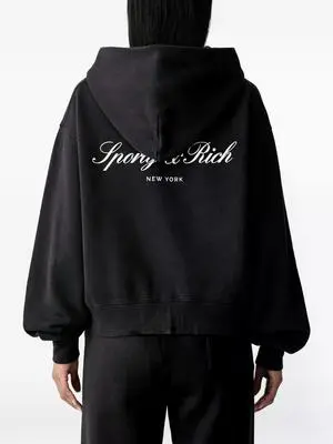 Sporty & Rich Logo Print Hoodie