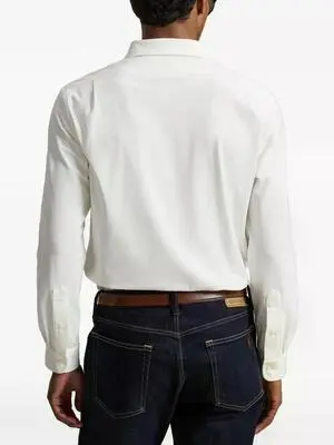Polo Ralph Lauren Logo-embroidered Long-sleeve Shirt - White