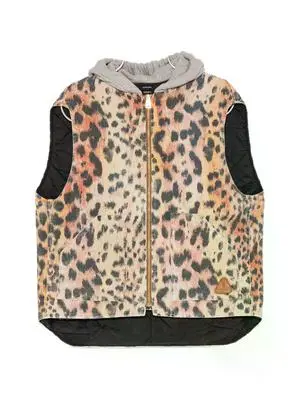 R13 Leopard-print Sleeveless Jacket