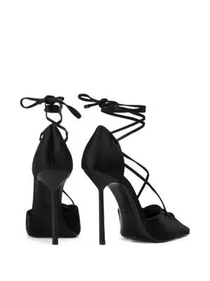 LE SILLA Colette Lace-up Pointed-toe Pumps