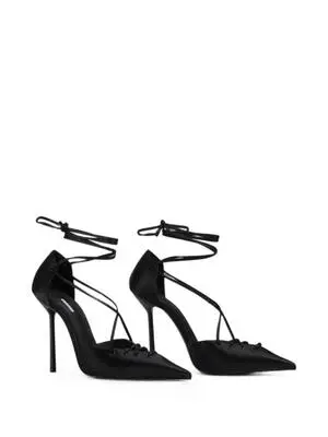 LE SILLA Colette Lace-up Pointed-toe Pumps