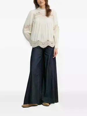 OUI Lace-detail Blouse