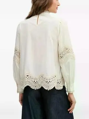 OUI Lace-detail Blouse