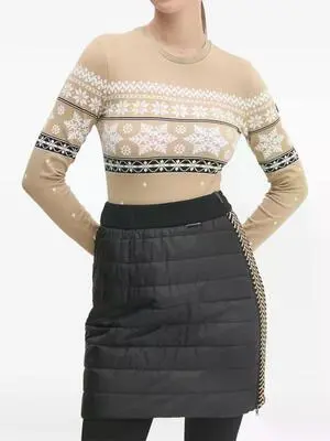 NEWLAND Snowflake Pattern Long Sleeve Bodysuit - Neutrals