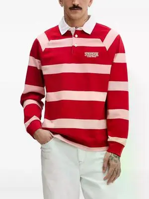 BENETTON X Stranger Things Striped Polo Shirt