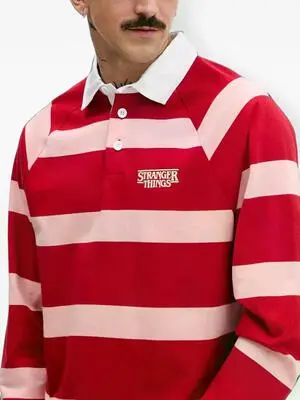 BENETTON X Stranger Things Striped Polo Shirt
