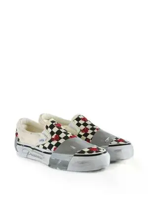 VANS X Gregory Baffoni 98 Heart Checker Slip-on Sneakers