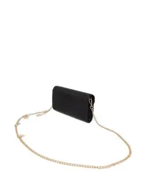 TWINSET Charm-embellished Envelope Clutch Bag - Black