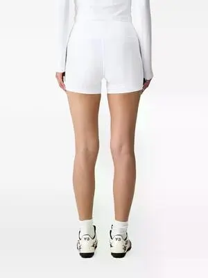 SPORTY & RICH Logo-print High-waisted Shorts