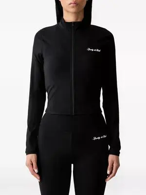 SPORTY & RICH Logo-print Zip-up Sweatshirt