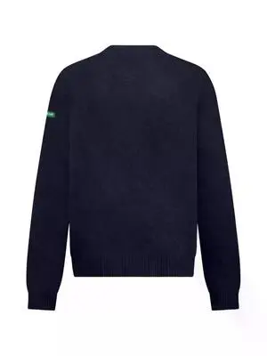 FLANEUR Logo Patch Crew Neck Sweater