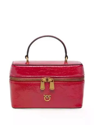 Pinko Love Birds Leather Tote Bag