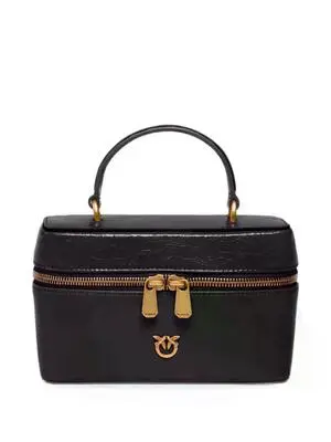 Pinko Small Crossbody Bag In Glossy Leather