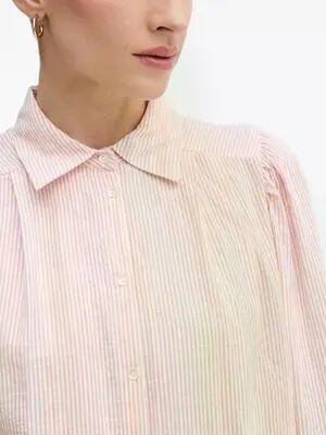 MOS MOSH Striped Embroidered Shirt