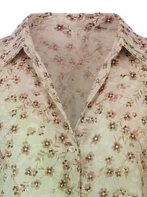 MORGHY Floral-print Long-sleeve Shirt