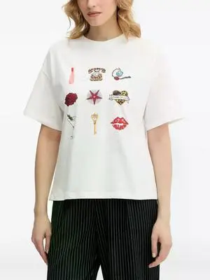 NEVER FULLY DRESSED Graphic Print T-shirt - White