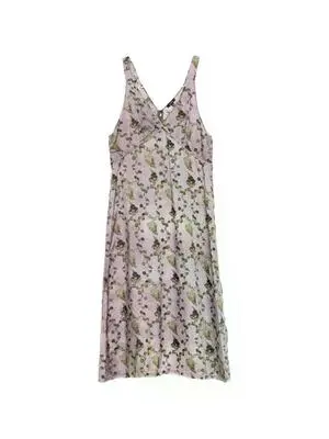 R13 Grunge Floral Slip Dress - Purple