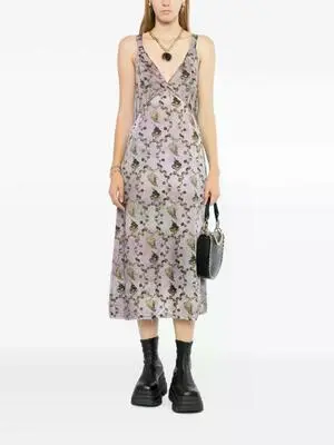 R13 Grunge Floral Slip Dress
