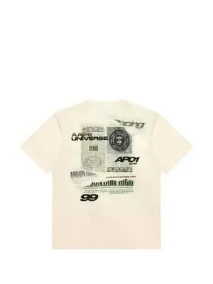 AAPE BY *A BATHING APE Aapeunvs Graphic-print T-shirt - Neutrals